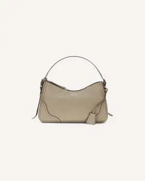 Prada Leather Shoulder Bag - Grey