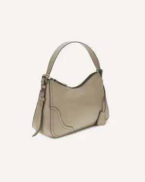 Prada Leather Shoulder Bag - Grey