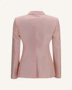 Gucci Silk Faille Jacket - Pink