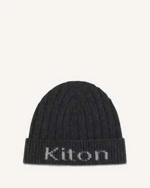 Kiton Wool Beanie Hat - Grey