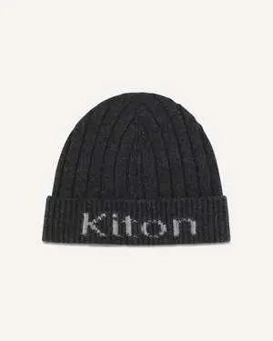 Kiton Wool Beanie Hat - Grey