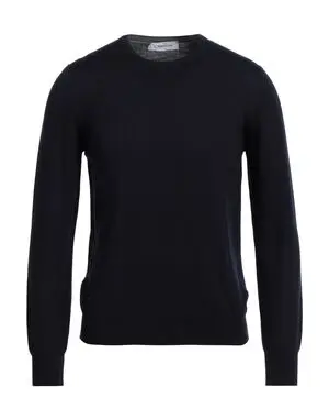GRAN SASSO Midnight Virgin Wool Crewneck Sweater