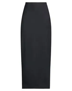 LARDINI Virgin Wool & Elastane Maxi Pencil Skirt - Black