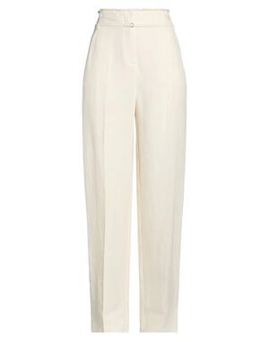 Patrizia Pepe Viscose & Linen Straight-leg Pants - Ivory