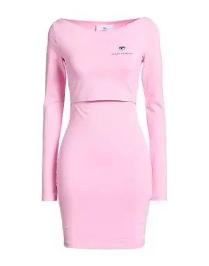 CHIARA FERRAGNI Mini Dress With Long Sleeves And Boat Neckline