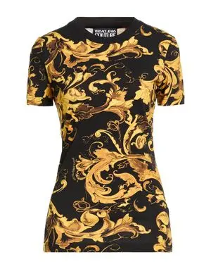 Versace Cotton & Elastane Printed T-shirt - Black