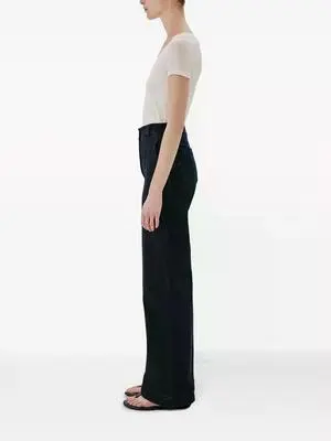 Another Tomorrow High-waisted Straight-leg Jeans