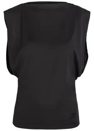 Jacquemus Open-back Draped Top - Black