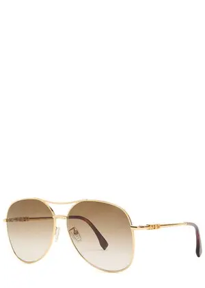 Fendi Aviator Sunglasses - Brown Light