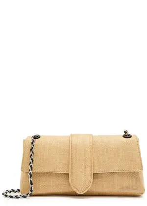 Jacquemus Le Bambino Chaîne Raffia Shoulder Bag