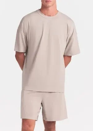 SKIMS Relaxed Cotton T-shirt - Beige
