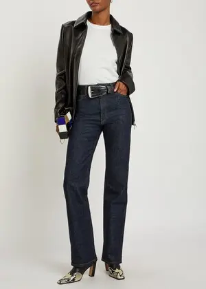 Khaite Danielle Slim Straight-leg Jeans