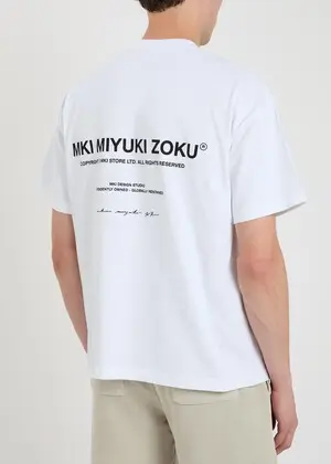 MKI MIYUKI ZOKU Design Studio Cotton T-shirt - White
