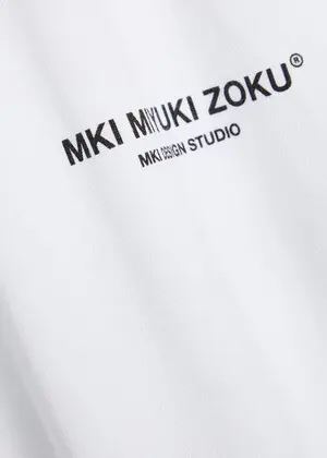 MKI MIYUKI ZOKU Design Studio Cotton T-shirt - White