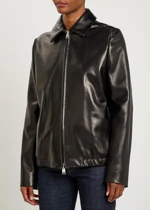 Khaite Jackson Leather Zip-up Jacket