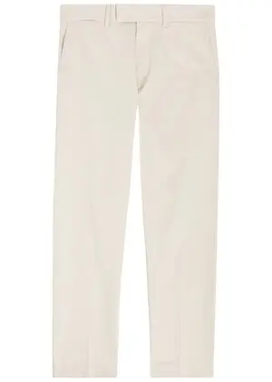 TOM FORD Tapered-leg Cotton Trousers - Ivory