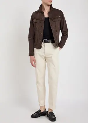 TOM FORD Tapered-leg Cotton Trousers