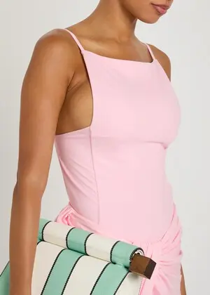 Jacquemus Le Maillot Sole Open-back Swimsuit - Light Pink