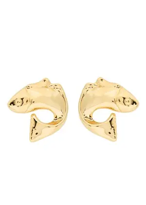 Jacquemus Les Boucles Poisson Fish Drop Earrings - Gold