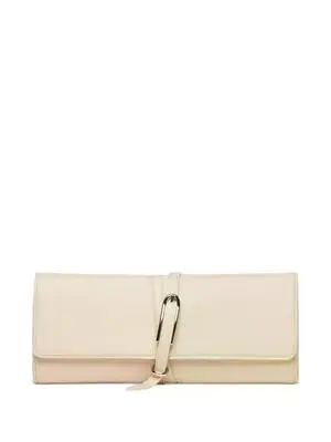 LIFFNER Belted Leather Clutch Bag - Neutrals