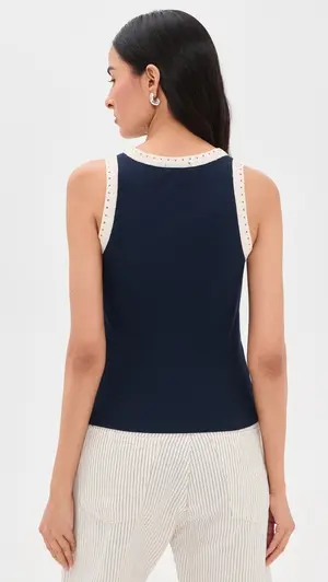 Z Supply Clarke Rib Tank With Crochet Trim