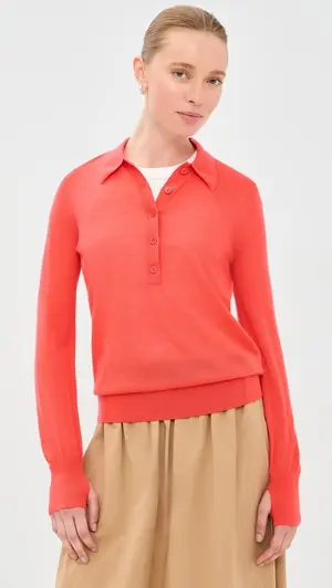 TWP Cashmere Polo Sweater