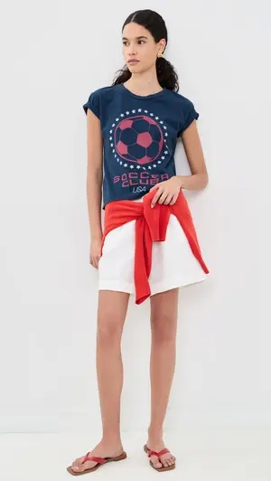 The Original Retro Brand Soccer Club Usa Fitted T-shirt