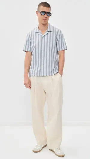 Rails Fielder Shirt - Blue Jay Stripe