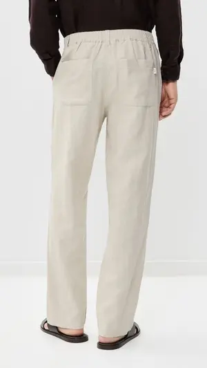 LES DEUX Linen Comfort Suit Pants