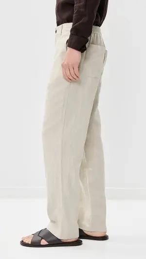 LES DEUX Linen Comfort Suit Pants