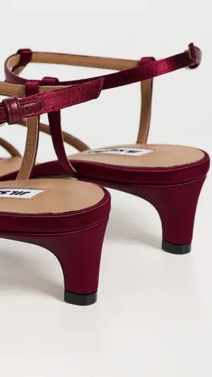 JIL SANDER Satin Cage Sandals