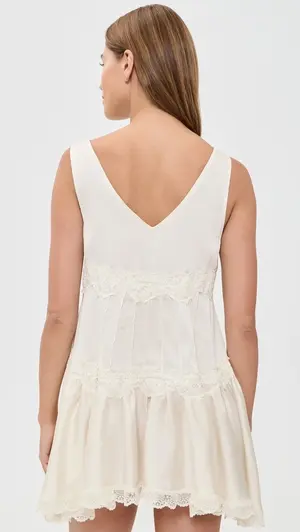 Free People In This Groove Mini Slip Dress - Tofu