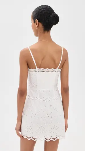 LoveShackFancy Peppy Embroidered Eyelet Dress