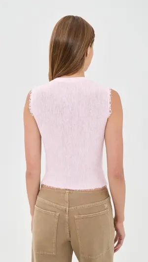 Helmut Lang Raw Edge Knit Tank