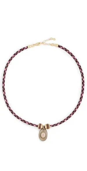 LACEY RYAN Rae Necklace With Smoky Topaz And Rose Quartz - Brown