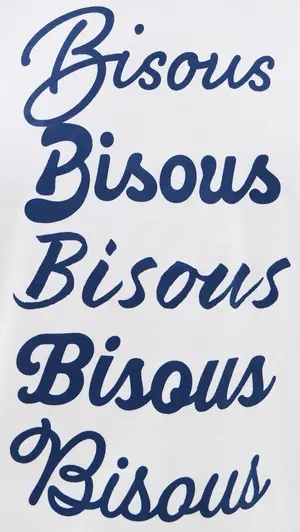 SUNNY SOMEWHERE Bisous Ringer T-shirt