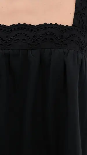 Playa Lucila Eyelet Embroidered Tank