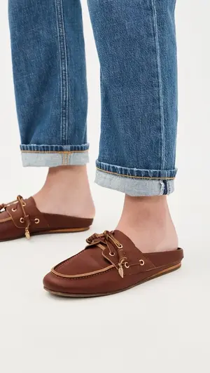 ANCIENT GREEK SANDALS Naveta Boat Shoe Mules
