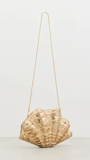Simkhai Venus Metal Shell Clutch