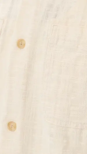 LES DEUX Textured Slub Overshirt