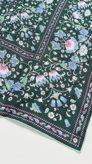 Liberty Lodden Silk Scarf - Green