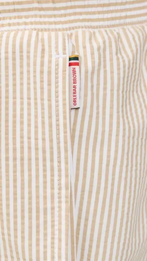 Orlebar Brown Seersucker Stripe Swim Trunks