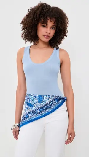 Liberty Peacock Garden Silk Scarf