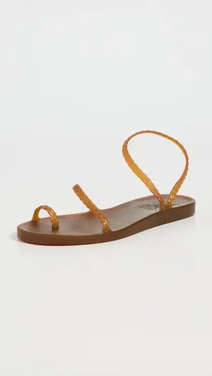 ANCIENT GREEK SANDALS Eleftheria Jelly Sandals - Caramel
