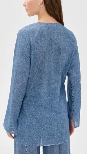 Rag & Bone Miramar Crinkle Cover Up Top