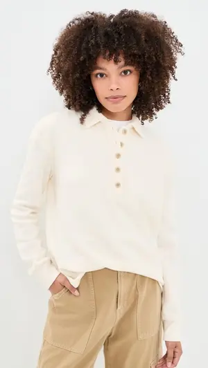 Citizens Of Humanity Vintage Polo Long Sleeve Top