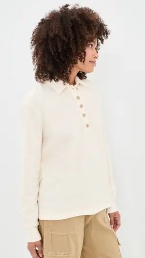 Citizens Of Humanity Vintage Polo Long Sleeve Top