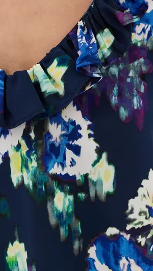 Ulla Johnson Marguerite Silk Blouse With Ruffle Trim