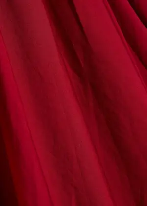 Staud Milano Stretch-cotton Maxi Skirt - Red