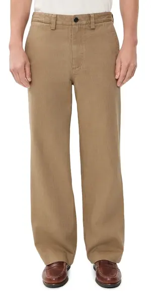 AARON LEVINE Sulphur Dyed Workwear Pants - Dune